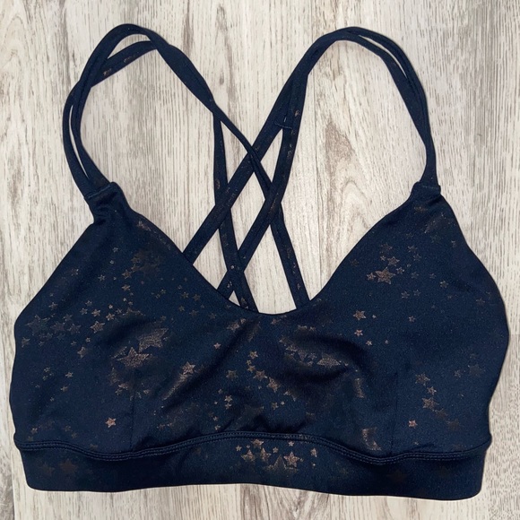 JoyLab | Intimates & Sleepwear | Joy Lab Black And Gold Star Sports Bra ...
